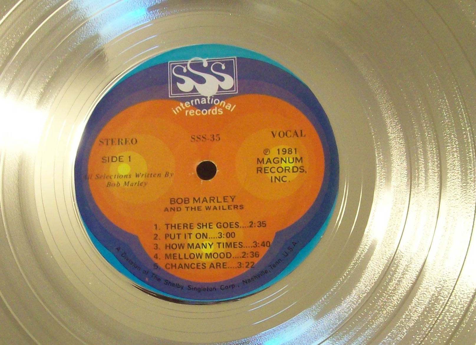 Bob Marley And The Wailers Gold Album Cover